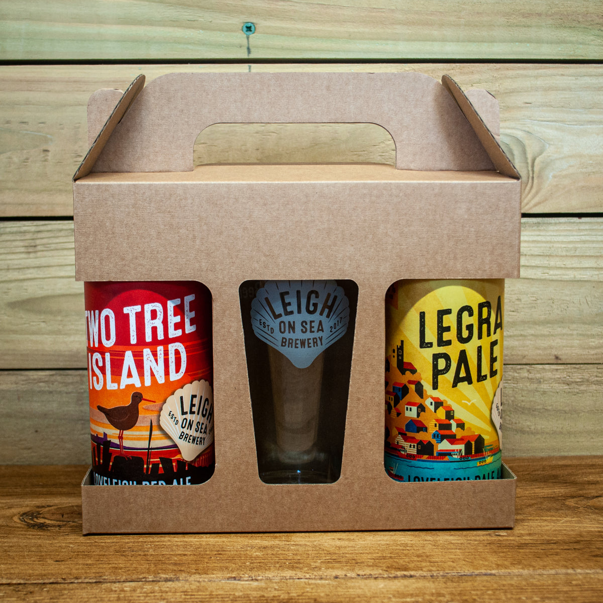 Gift - Pack of two cans (440ml) and a pint glass – Leigh on Sea Brewery